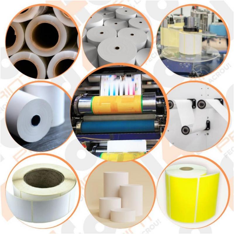 Rolo de etiquetas adesivas personalizadas